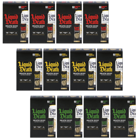 72-Pack Liquid Death Electrolyte Death Dust Hydration Powder (variety ...