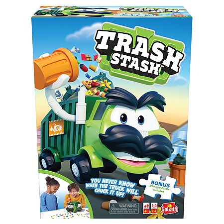 Goliath Trash Stash Game: Dump into Garbage Truck or Watch It Chuck w ...