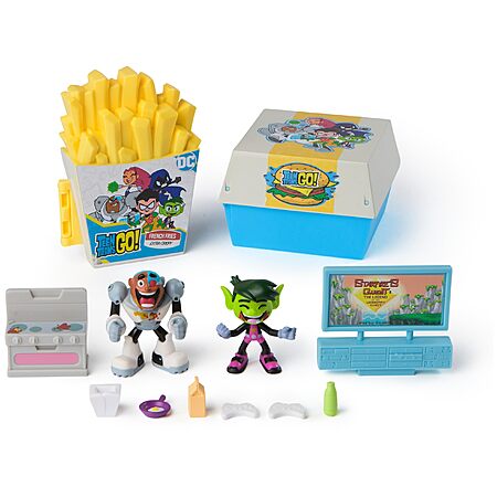 Spin Master Teen Titans Go! Kitchen Chaos Dis-Play Set w/ 2" Beast Boy ...