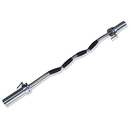 47" CAP Barbell Olympic EZ Curl Bar w/ Rubber Grips $23.74 + Free ...