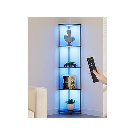 65" Corner Shelf RGB w/ Remote (Black) - 2025-10-27