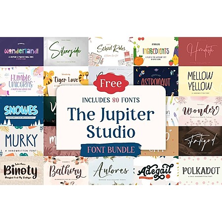 The Jupiter Studio Font Bundle FREE download