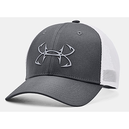Under Armour Men's UA Fish Hook 2.0 Cap (Pitch Gray / White / Steel ...