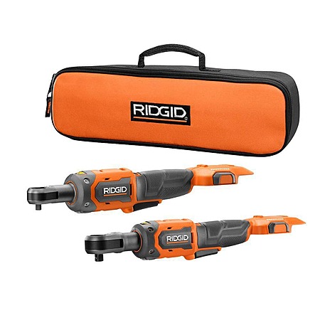 RIDGID 18V Brushless Cordless 2-Tool Combo Kit with 3/8 in. Ratchet, 1/ ...