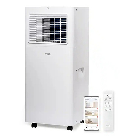 TCL - 250 Sq. Ft. 6,000 BTU Smart Portable Air Conditioner 3-in-1 with ...