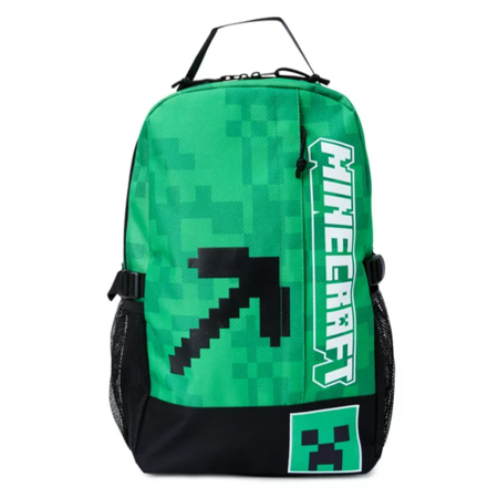 $1.88 - Minecraft Pickaxe Creeper Unisex 18" Laptop Backpack, Green ...