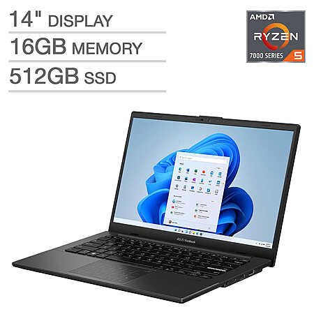 Costco members: ASUS 14" Vivobook Laptop - AMD Ryzen 5 7520U - 1080p ...