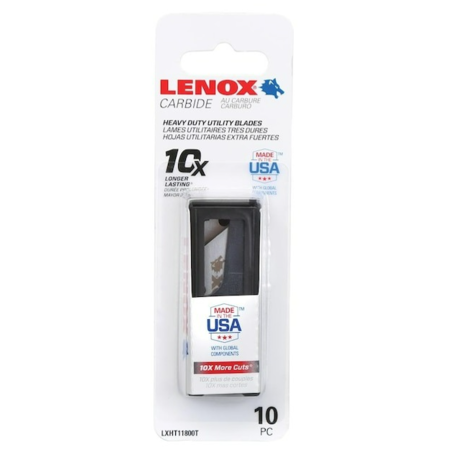 LENOX Carbide 3/4-in Utility Razor Blade(10-Pack) at Lowes - $2.00