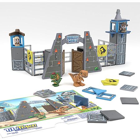 Tile Town Jurassic World Gate Escape Magnetic Tiles Construction ...