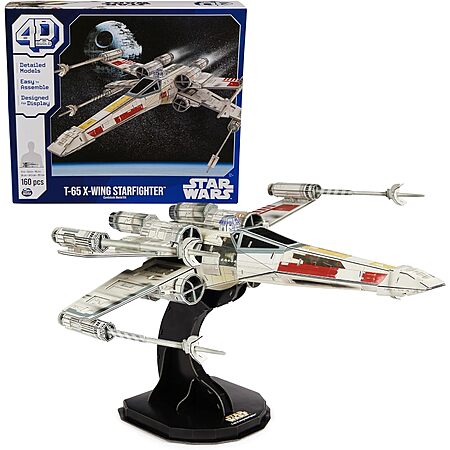 4D Build Star Wars T-65 X-Wing Starfighter 3D Cardstock Model Kit ...