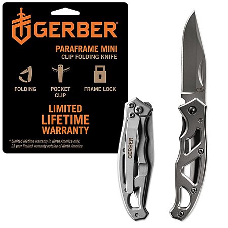 Gerber Paraframe Mini Folding Knife (Stainless Steel) - 2025-11-29