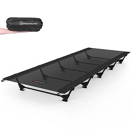 Warmounts 28" Wide Folding Camping Cot w/ Carry Bag (2 Colors) - 2024-10-29