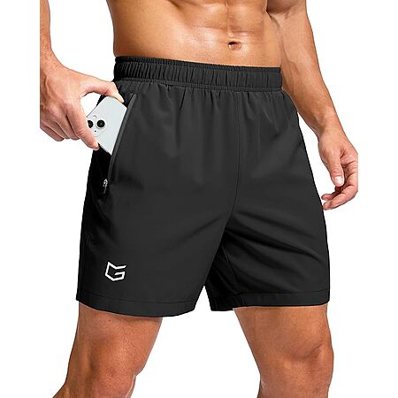 G Gradual Men's Athletic Quick Dry Running Shorts w/ Zipper Pockets ...