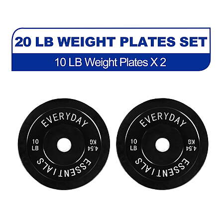 BalanceFrom Olympic Bumper Weight Plates: 30-lbs (2x15-lbs) $18, 20-lbs ...
