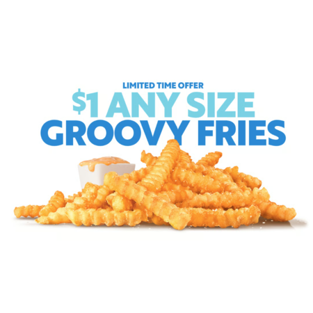 Groovy Fries (Any Size) $1