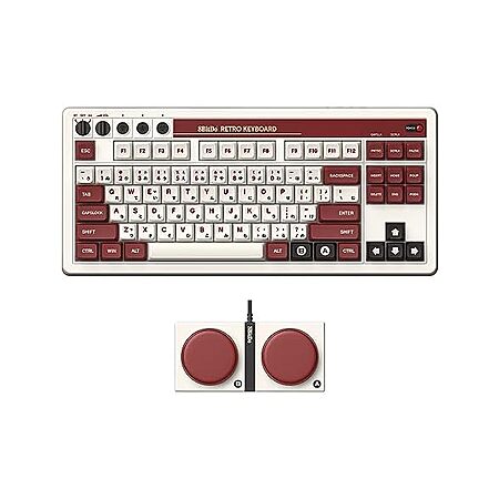 8BitDo Retro Wired / Wireless Mechanical Keyboard w/ Dual Super Buttons ...