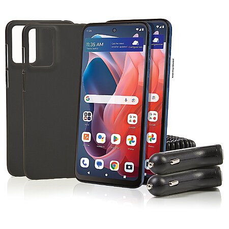 New QVC Customers: 2pk Tracfone Moto G Play 2024 + 1yr Plan (1500 Talk ...