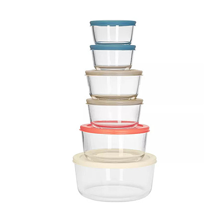 12-Piece Art & Cook Glass Food Storage Container Set - 2025-11-21