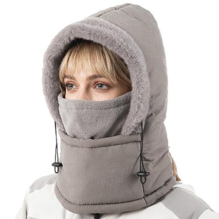 Joypicks Men's & Women's Balaclava Fleece Winter Face Mask (Grey or ...