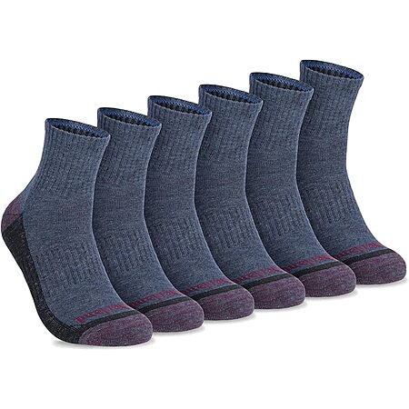 6-Pairs Timberland Men's Comfort Quarter Arch Support Cushion Socks ...