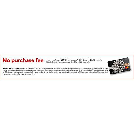 At Staples - No Purchase Fee when you buy a $200 Mastercard Gift Card ...