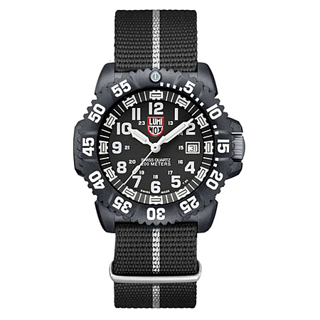 Luminox Men's Watch - Navy SEAL Quartz Black and White Nylon Strap | XS ...