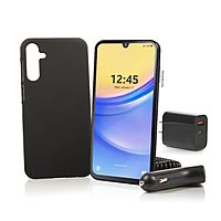 New QVC Customers: Tracfone 6.5" Samsung Galaxy A15 5G Unlimited Talk ...