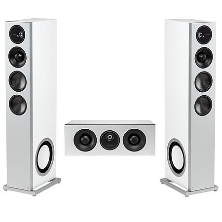 Definitive Technology Floor Speakers D15 (Pair) + D5c Center (White ...