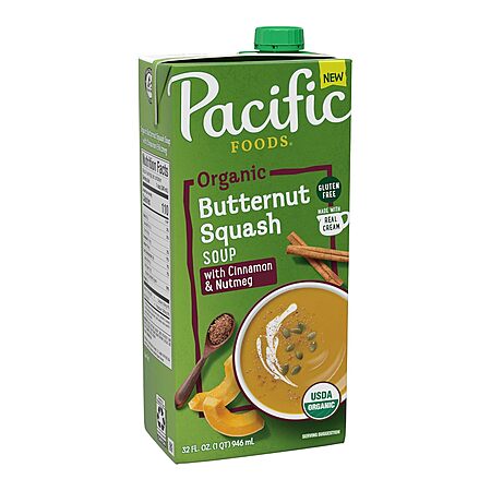 Pacific Foods Organic Soups: 16.3oz Chicken Tortilla + 32oz Butternut ...