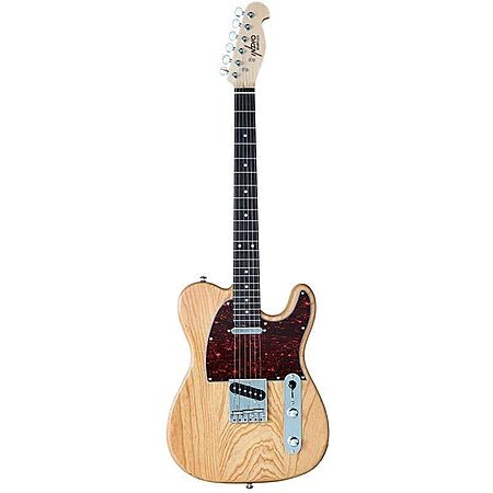 Indio by Monoprice Retro DLX Plus Solid Ash Electric Guitar w/ Gig Bag ...