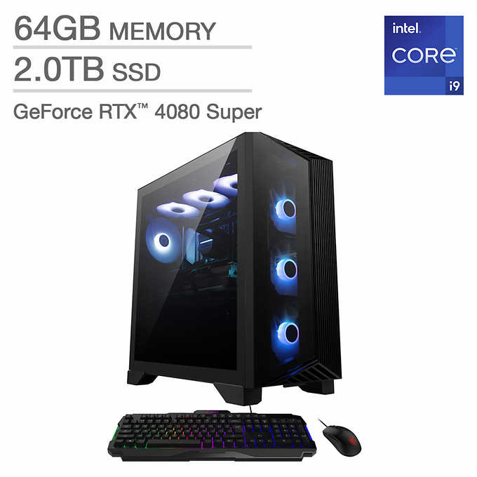 MSI Aegis R2 Liquid Cooled Gaming Desktop - 14th Gen Intel Core i9 ...