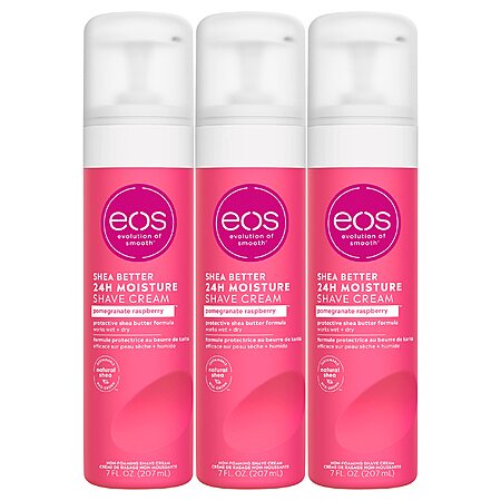 eos Shea Better Shaving cream - Pomegranate Raspberry, 7 fl oz, 3-Pack ...