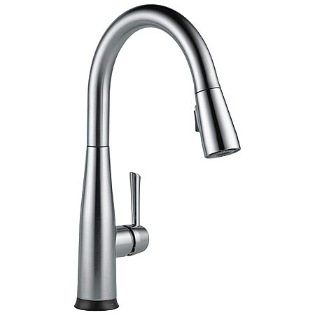 Delta Faucet Essa Touch Kitchen Faucet, Arctic Stainless Kitchen Faucet ...