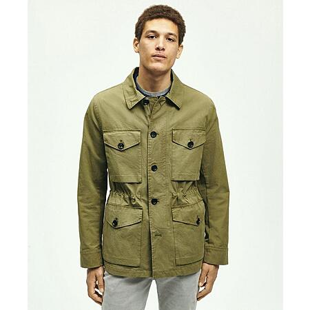 Brooks Brothers Men's Ripstop Field Jacket | Medium Green $119.99