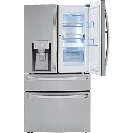 LG LRMDC2306S 23 cu. ft. Counter Depth 4-Door French Door Refrigerator ...