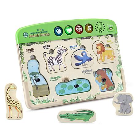 Prime: LeapFrog Interactive Wooden Animal Puzzle Toy $5.58 - 2023-07-11