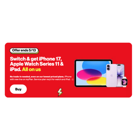 FREE iPhone 17 (up to 4 Lines) – Verizon Deal - 2026-04-29