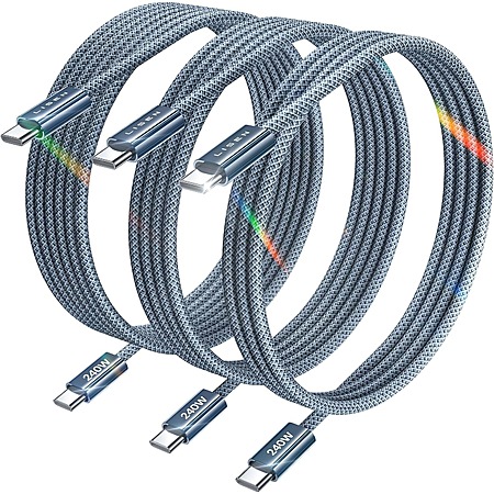 Prime members: LISEN 240W USBC Fast Charging Cable [3.3+6.6+11FT] Blue ...