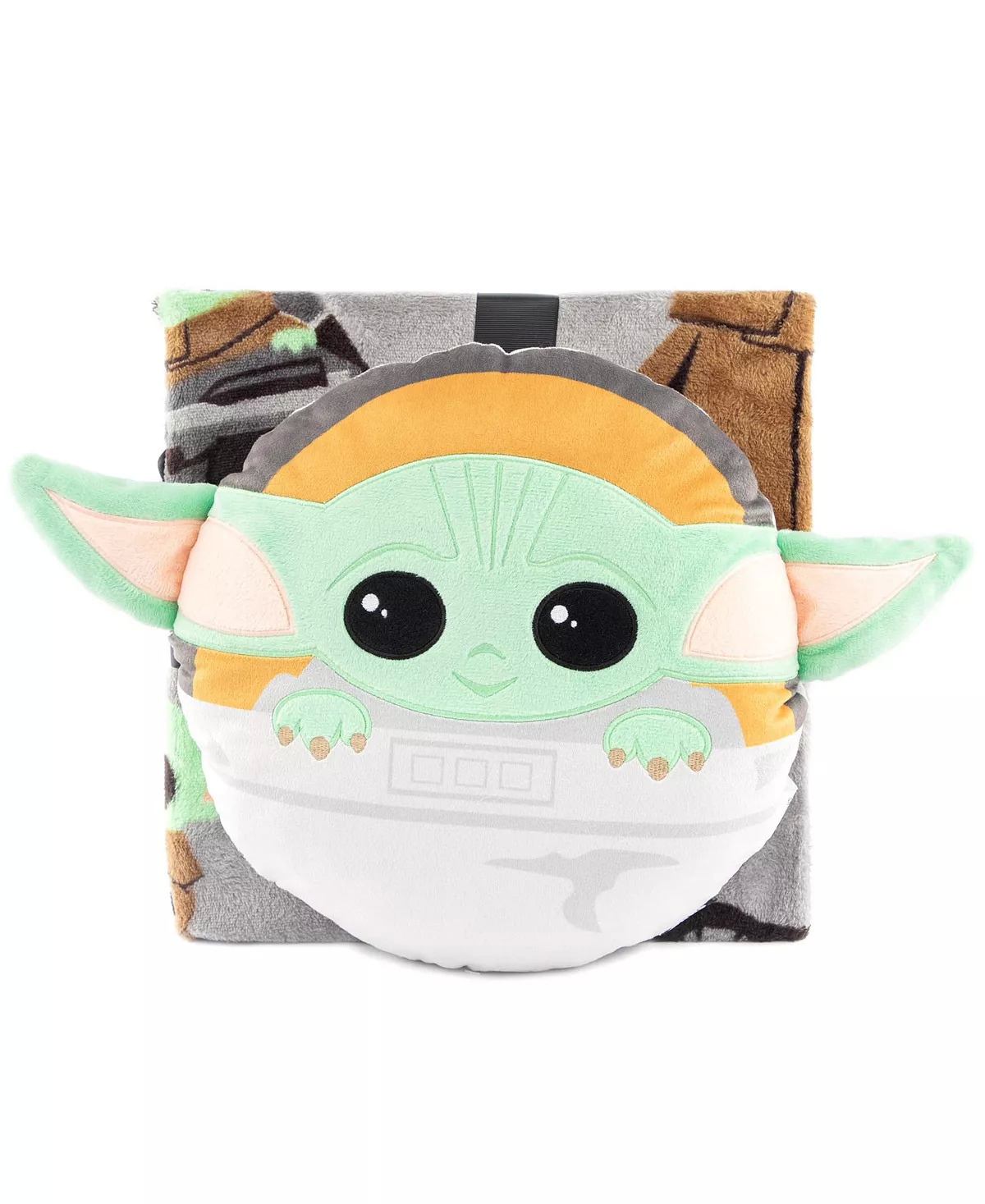 2-Piece Disney Pillow & Blanket Nogginz Set (Star Wars Baby Yoda ...