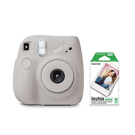 Fujifilm Instax Mini 7+ Bundle w/ Bonus 10-Pack Film (5 Colors) $49 ...