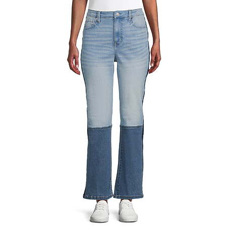 Time and Tru Women's Colorblocked Bootcut Jeans (Light Wash, Medium ...
