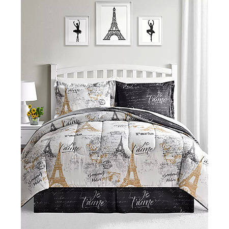 8-Piece Comforter Sets (Various Sizes): Keeco Douglas Stripe Set $29.99 ...