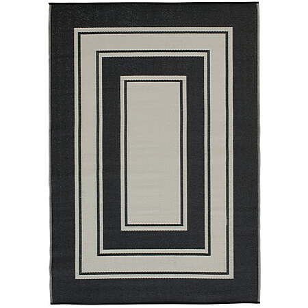 5' x 7' Mainstays Reversible Outdoor Area Rug (Black Border) $19.97 ...