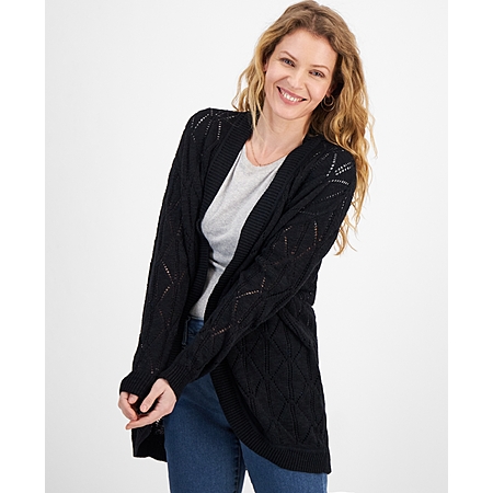 Style & Co Women's Pointelle Open-Front Cardigan (4 Colors) $20.83 ...