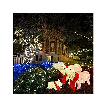 Top Treasures Christmas Decor: 3-Piece Lighted Bear Family $36.99, 6 ...