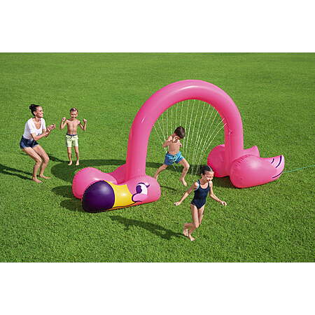 6'4" H2OGO! Jumbo Inflatable Flamngo Arch Sprinkler $14.29 + Free S&H w ...