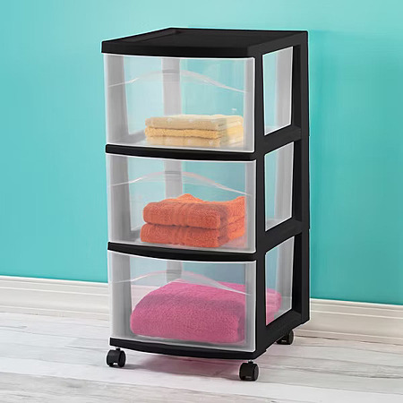 3-Drawer Brightroom Medium Cart (Black) $11.20, 8-Drawer Cart $28 ...