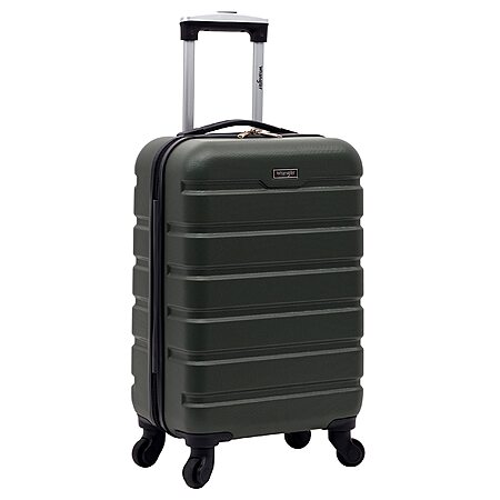 Wrangler Mason 20-Inch Carry-On Hardside Spinner Luggage (Deep Depth ...
