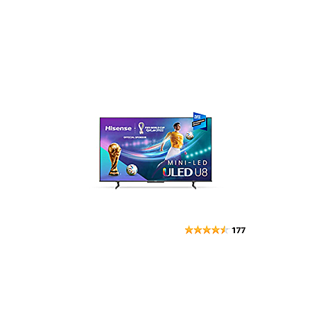 Hisense U8H QLED Series Quantum 4K ULED Mini-LED 65-Inch (65U8H - 2022 Model) - $899.99 - 2022-12-21