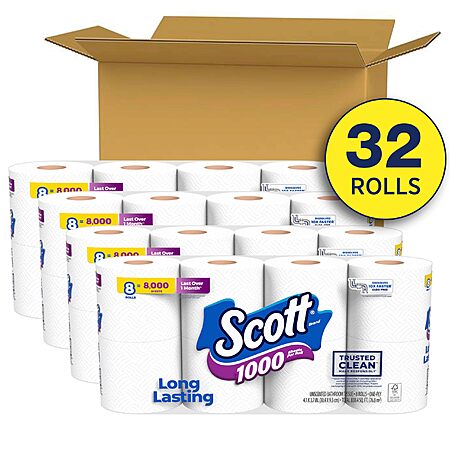 Scott 1000 toilet paper 32 rolls - 2026-05-25